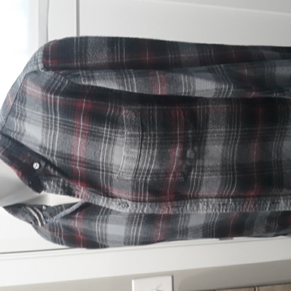 Denim & Flower | Shirts | Denim Flower Red And Grey Plaid Flannel Shirt ...